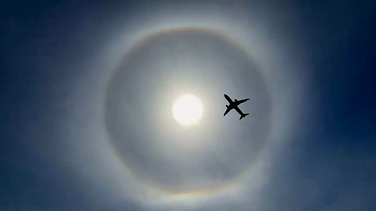 Extraordinary solar halo shines over New York