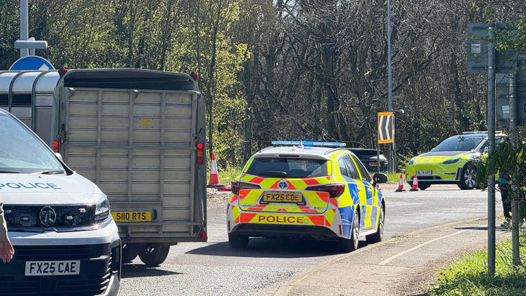 Major city road closed due to police incident