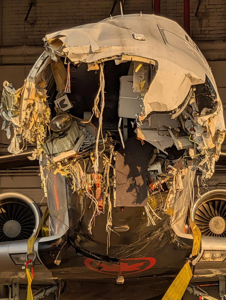 Shocking closeup images show devastating destruction to Air Canada ...
