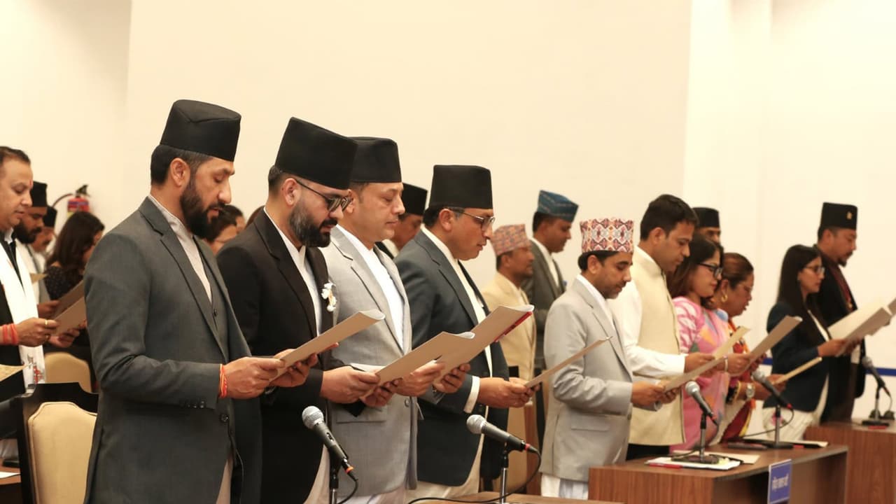 Nepal's new Parliament convenes; newly elected members take oath