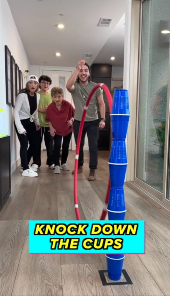 Hula hoop challenge where every roll counts