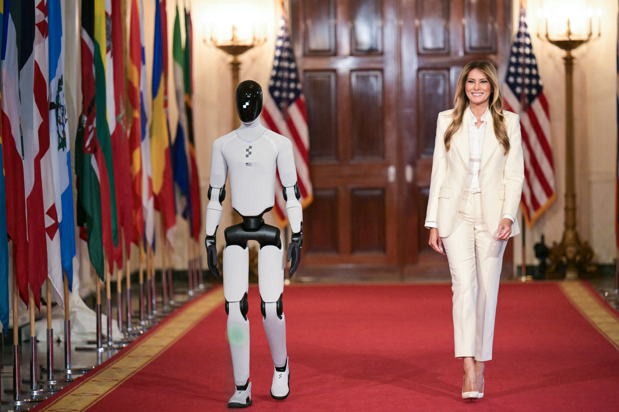 Humanoid robots are now strutting around the White House with Melania Trump