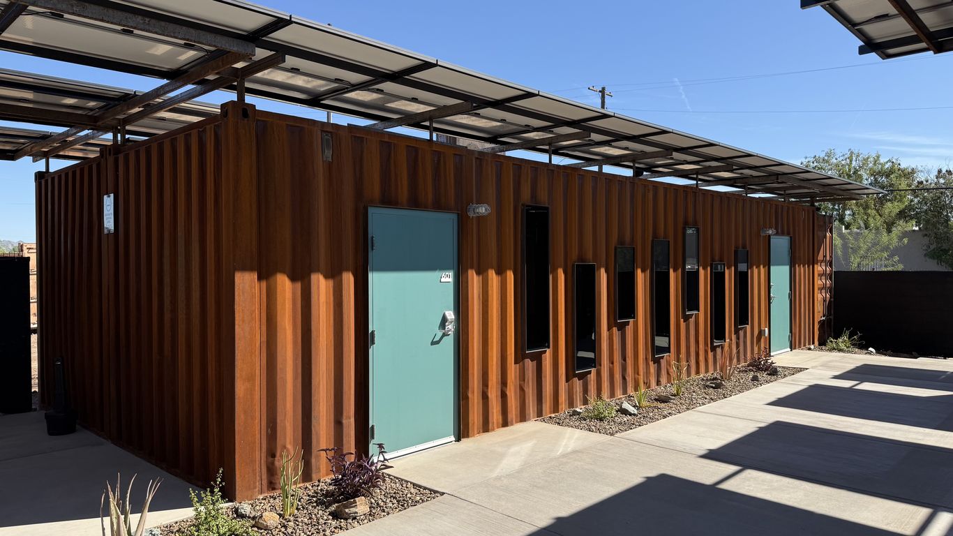 Senior Bridge opens shipping container housing for homeless seniors