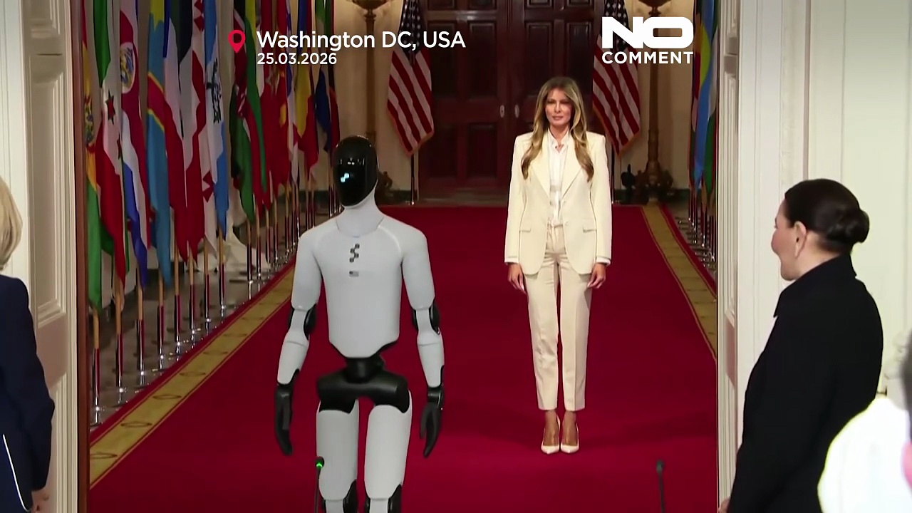 Humanoid robot joins Melania Trump at White House education summit