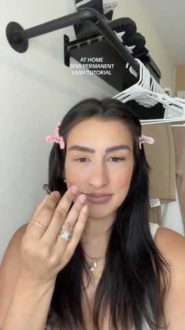 How I do semi permanent lashes at home in minutes