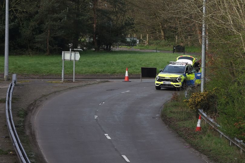 Man 'critical' after motorbike crashes with police car on M53 slip road