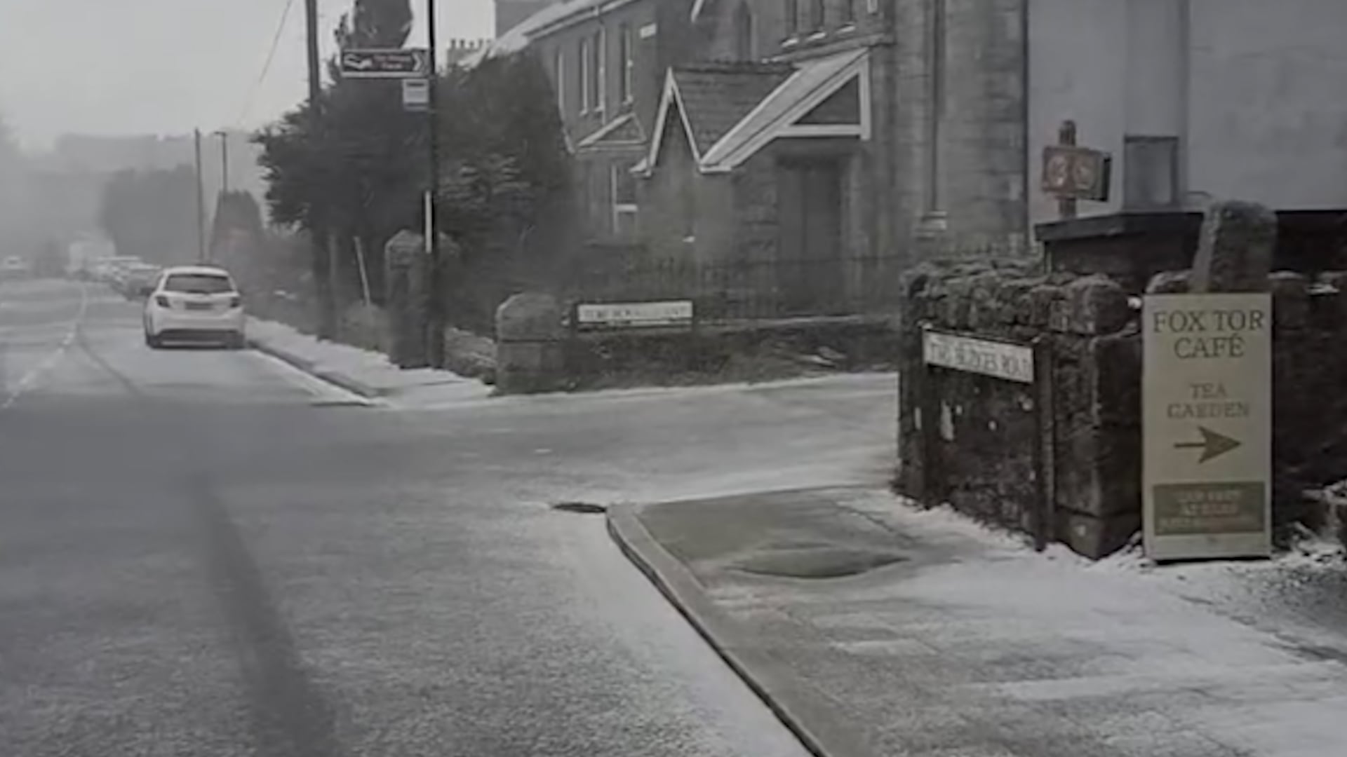 Footage shows 'spring surprise' of snow - in Dartmoor