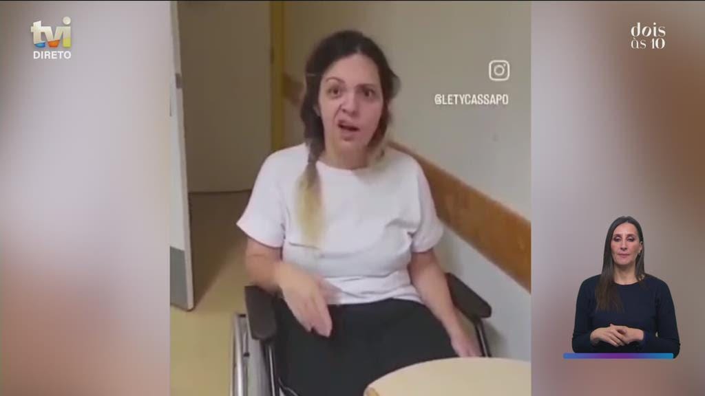 Letícia ficou irreconhecível após ter sofrido um AVC aos 38 anos