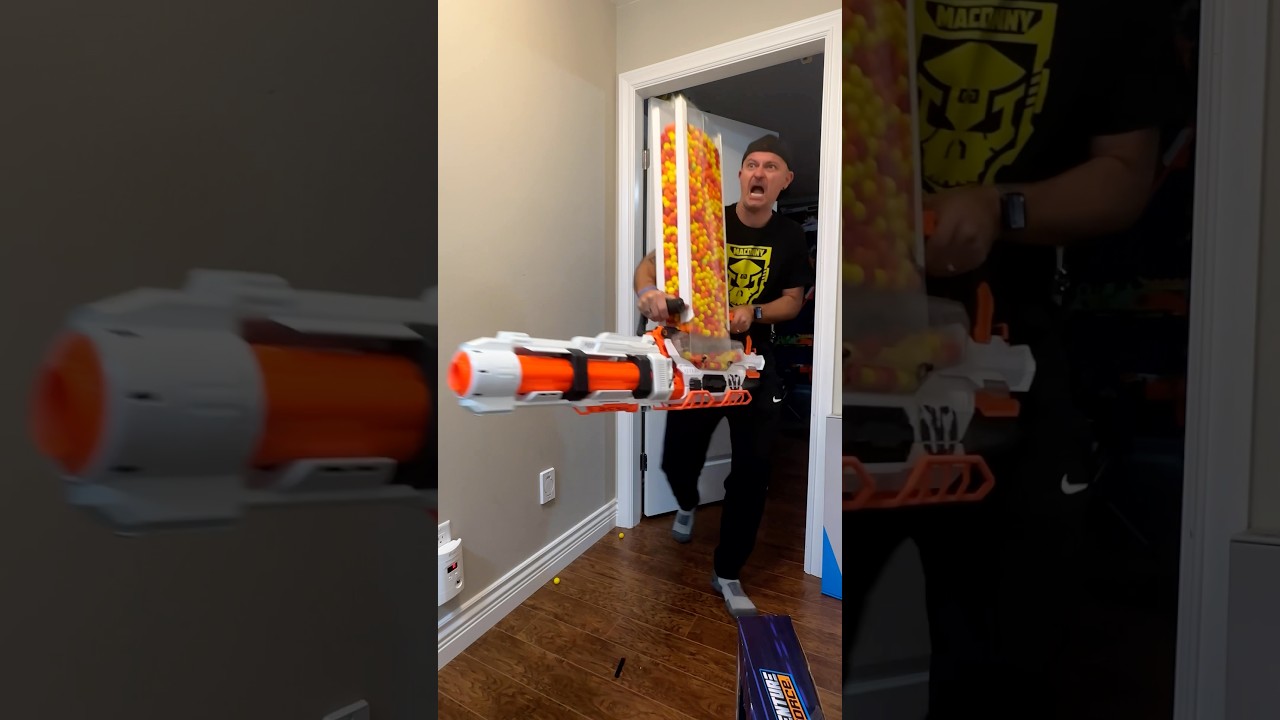 Nerf clone war: Basement battle!