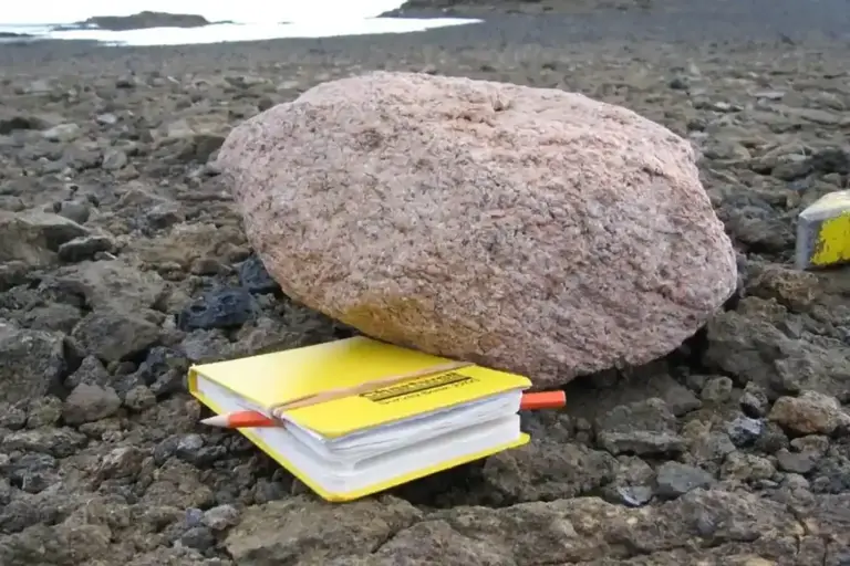 Giant pink boulders sitting on a hidden underworld discovered on ...