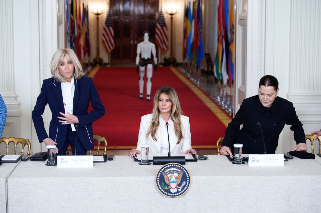 Humanoid robots are strutting around the White House with Melania Trump