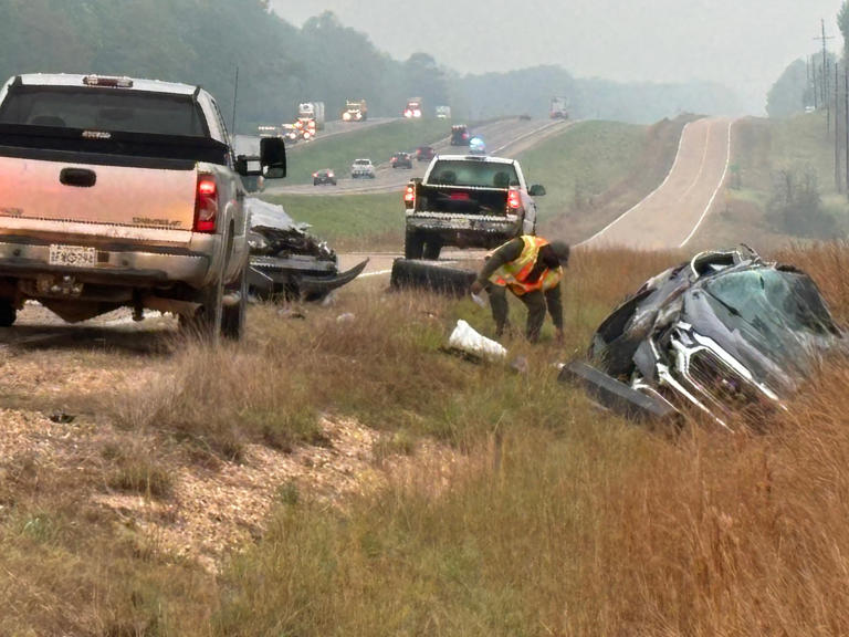Two injured during crash on I-20