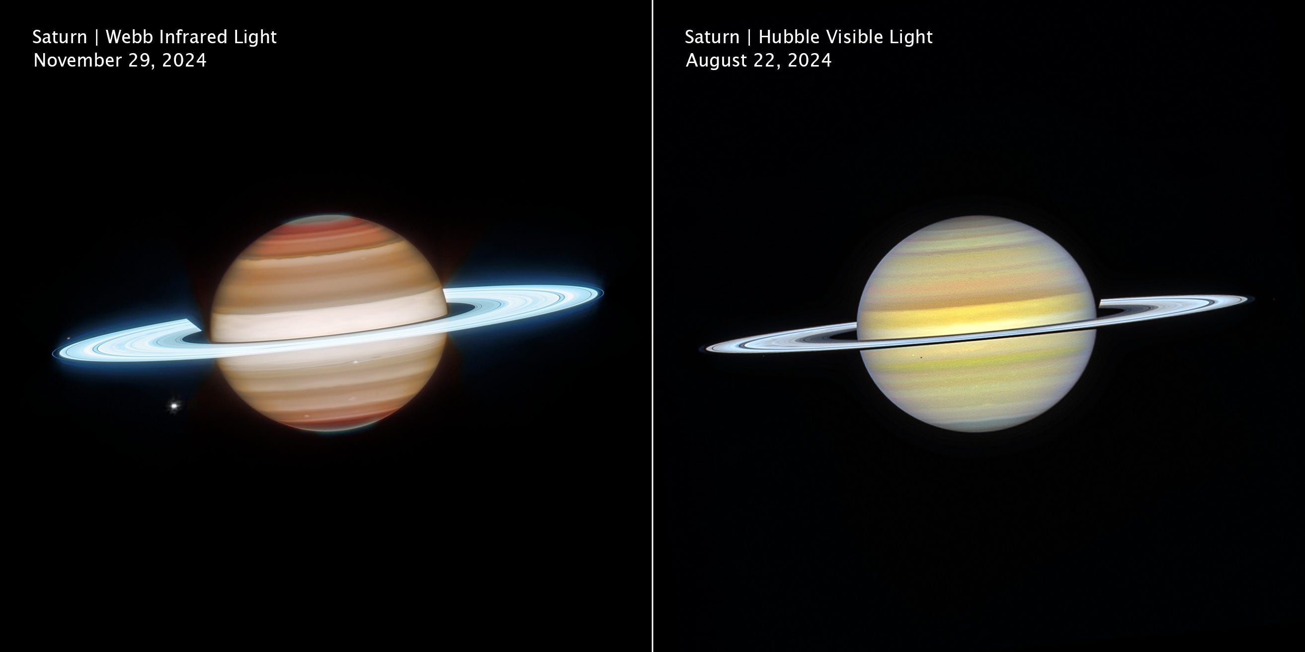 NASA telescopes team up for clearest view of Saturn ever. See images