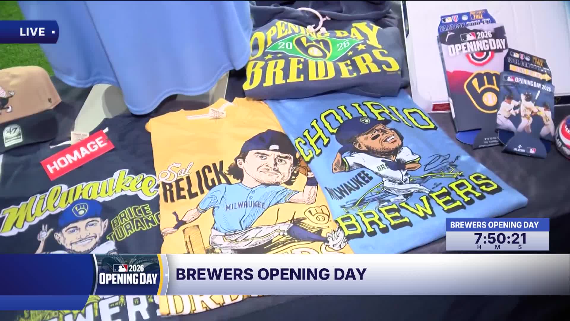 A look at new Brewers merchandise for this season