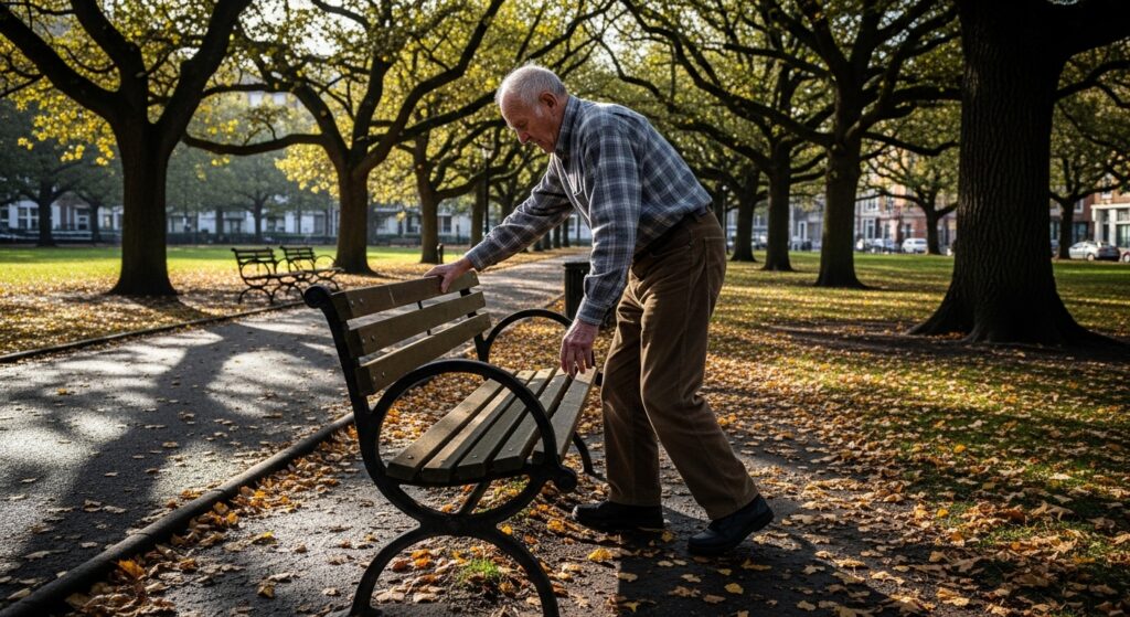 The old man sat alone every day until a stranger asked him one question