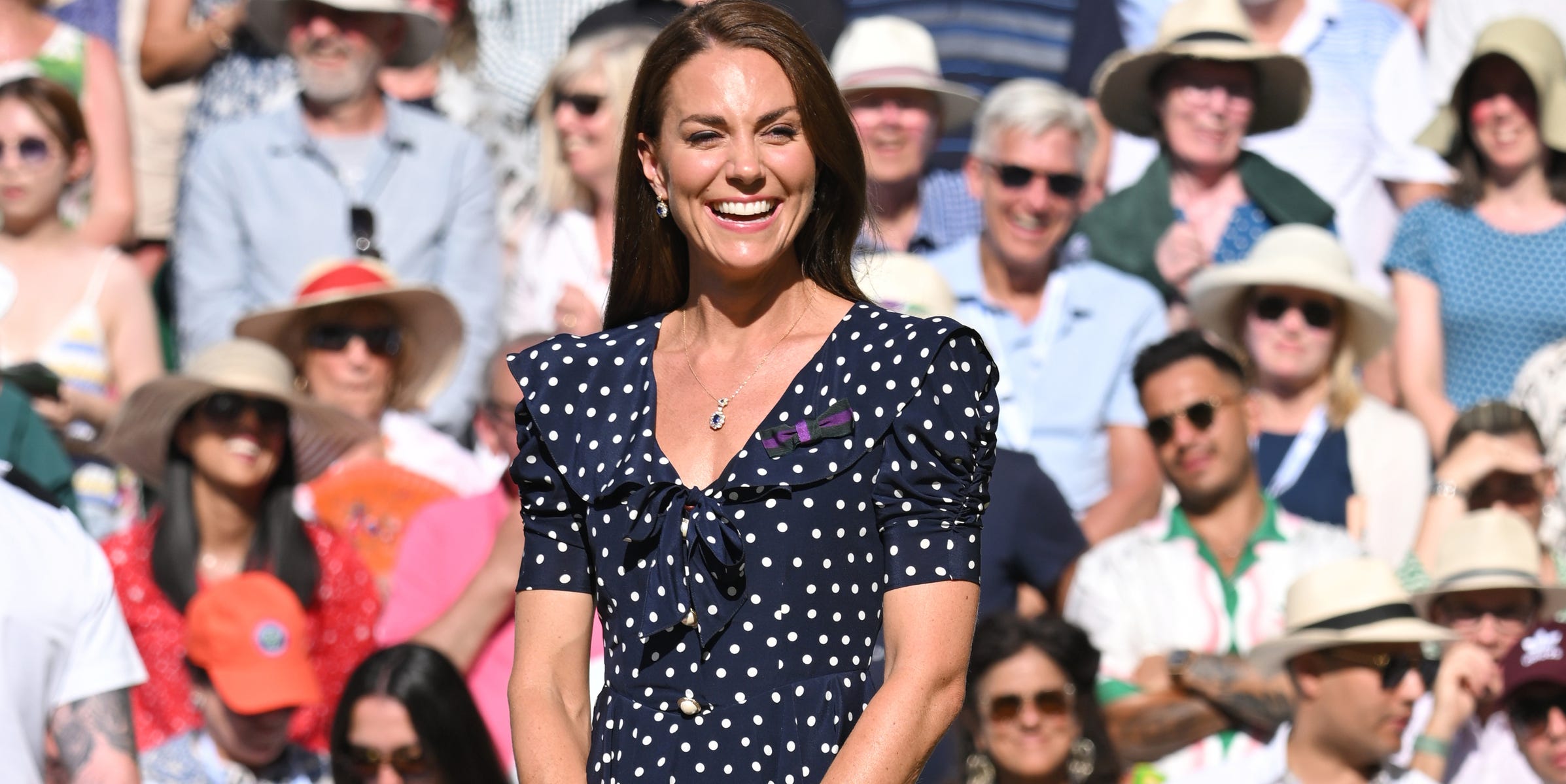 Boden’s classic dress looks like a Princess of Wales polka dot style ...
