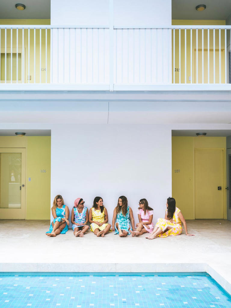 Inside Lilly Pulitzer’s recreation of Slim Aarons’s iconic Palm Beach ...