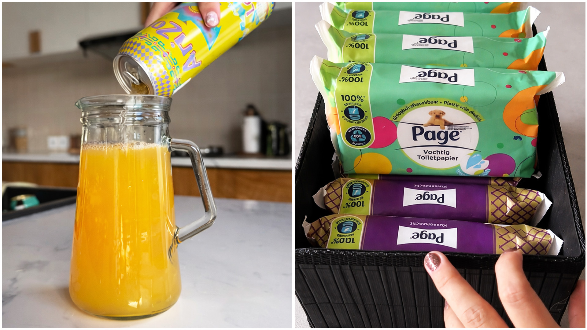 Drink refill and home essentials restock