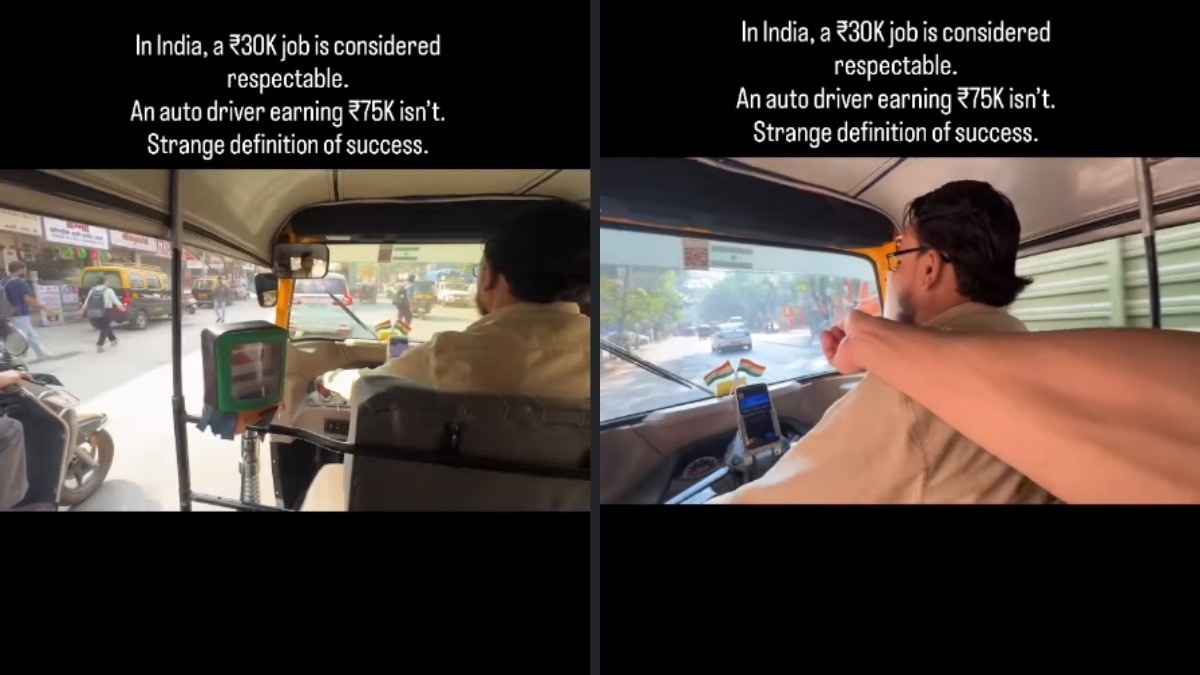 Mumbai auto driver reveals income while speaking to passenger. Video ...
