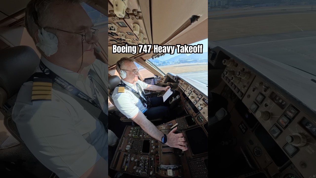 I witnessed a massive Boeing 747 takeoff! ️