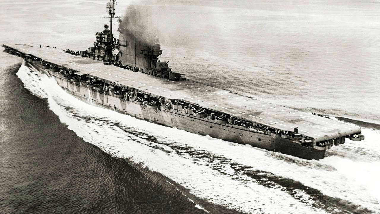 Rabaul carrier strike - Saratoga and Princeton hit 5 of 6 heavy ...