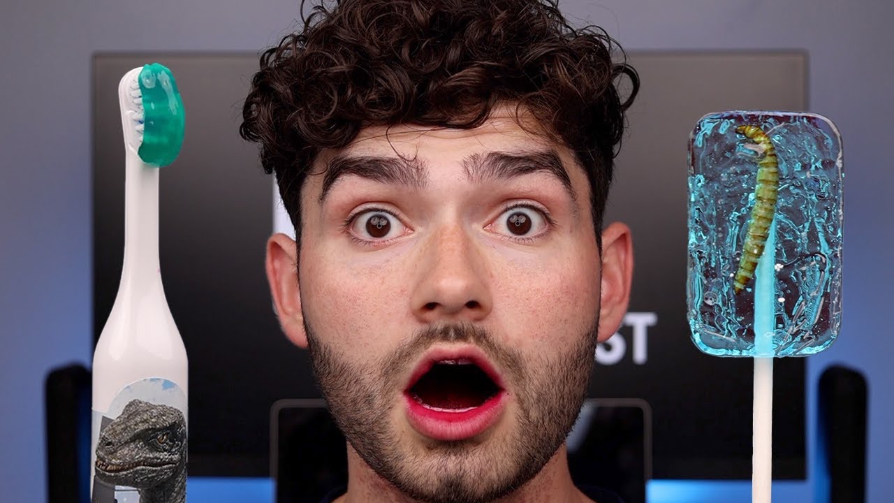 DIY 10,000 year old candy vs Jurassic toothbrush!