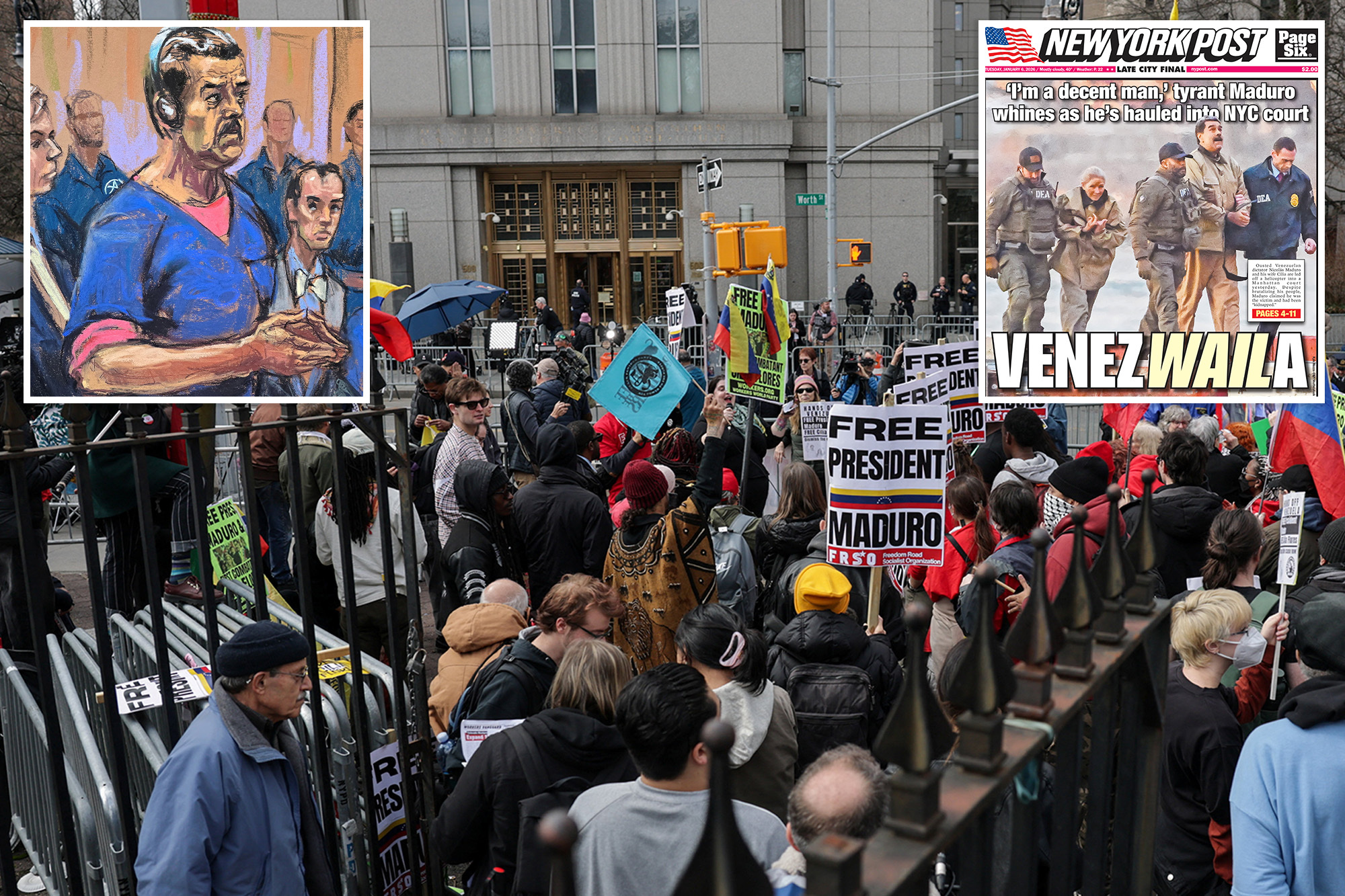 Ousted Venezuelan dictator Nicolás Maduro returns to NYC court as ...