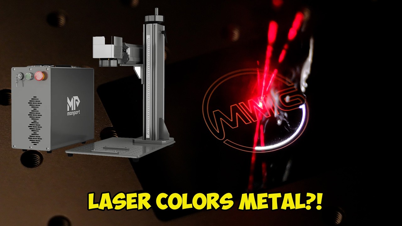 Monport GPro MOPA fiber laser | Color metal engraving & deep marking power