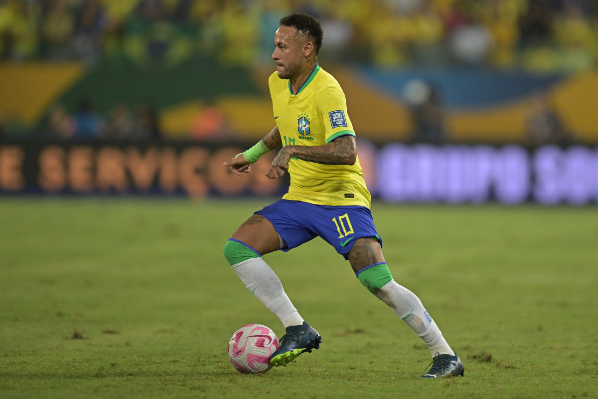 Why isn't Neymar Jr. playing tonight for Brazil vs France?