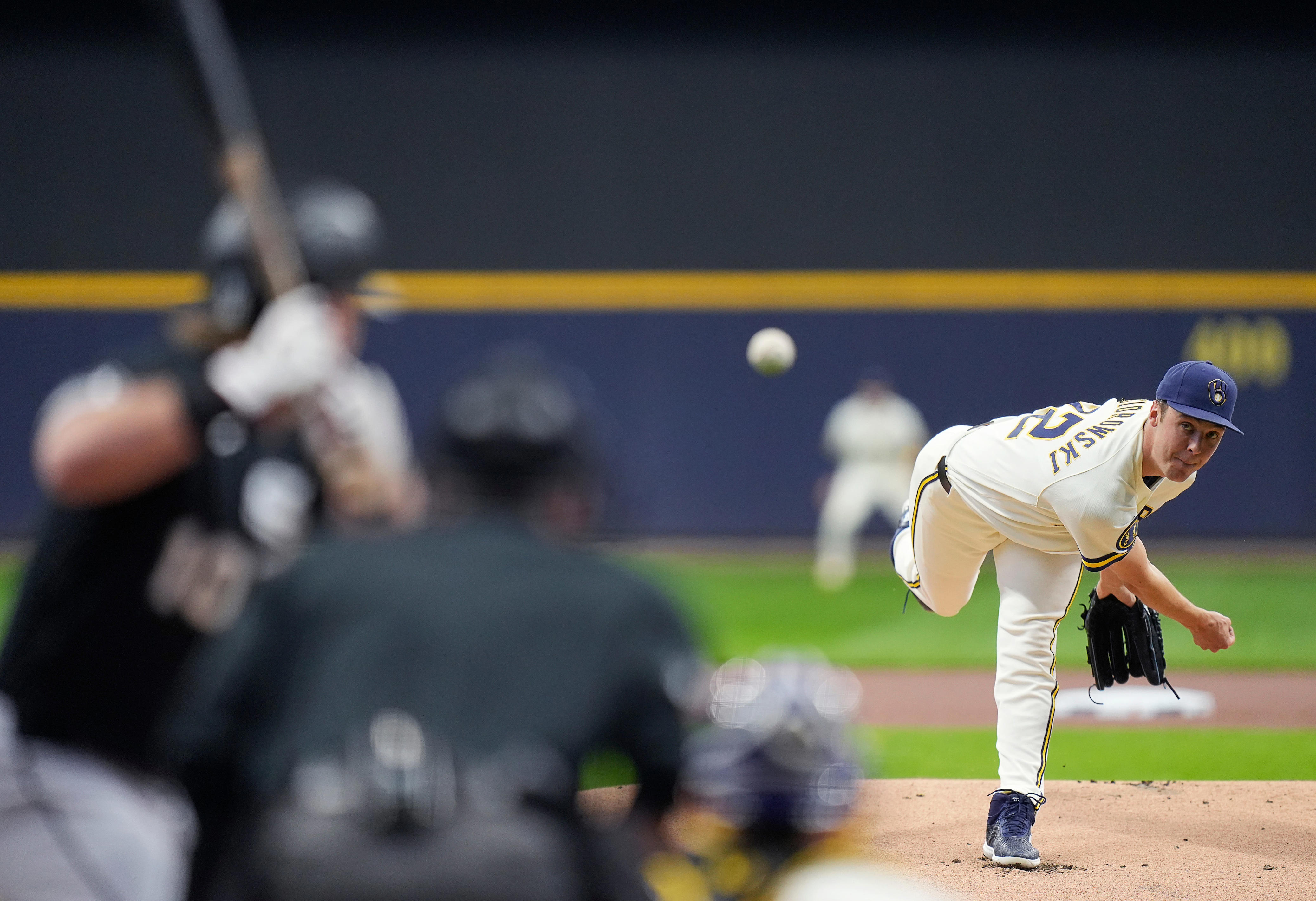Brewers' Jacob Misiorowski missing bats wasn't missed on social media