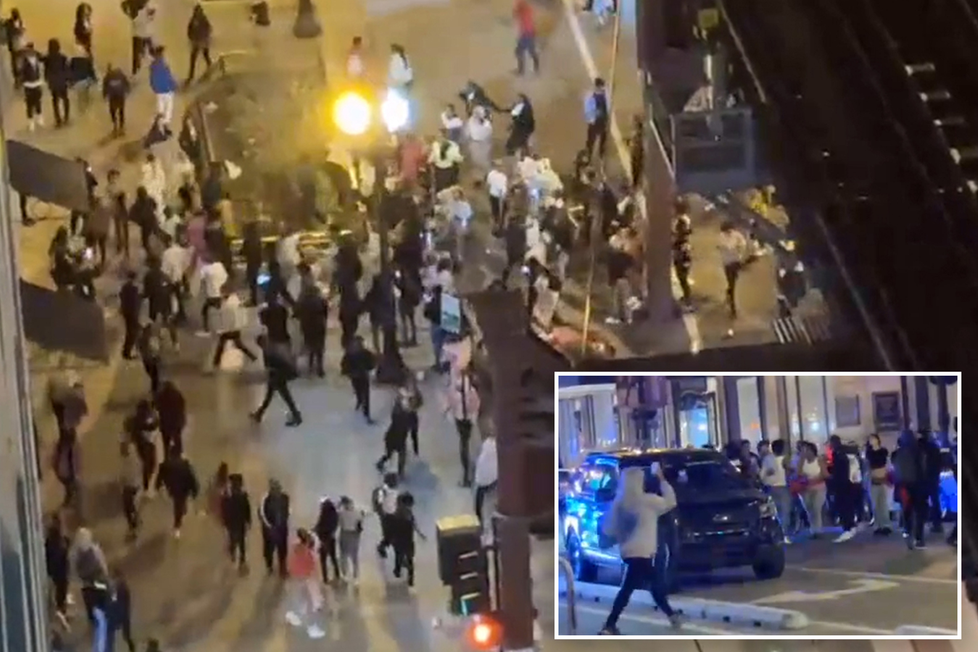 Hundreds of teens run wild in spring break takeover of downtown Chicago ...