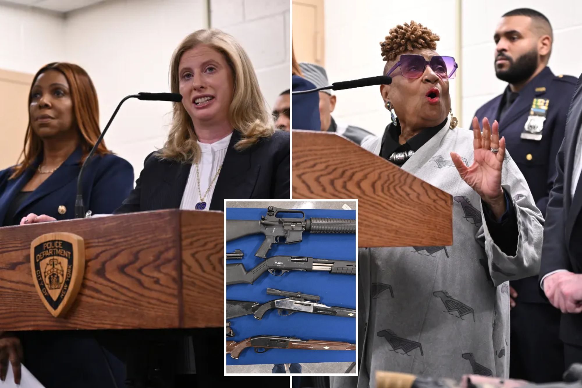 NYPD announces 1,000 firearm seizures to start 2026 as bereaved Harlem ...