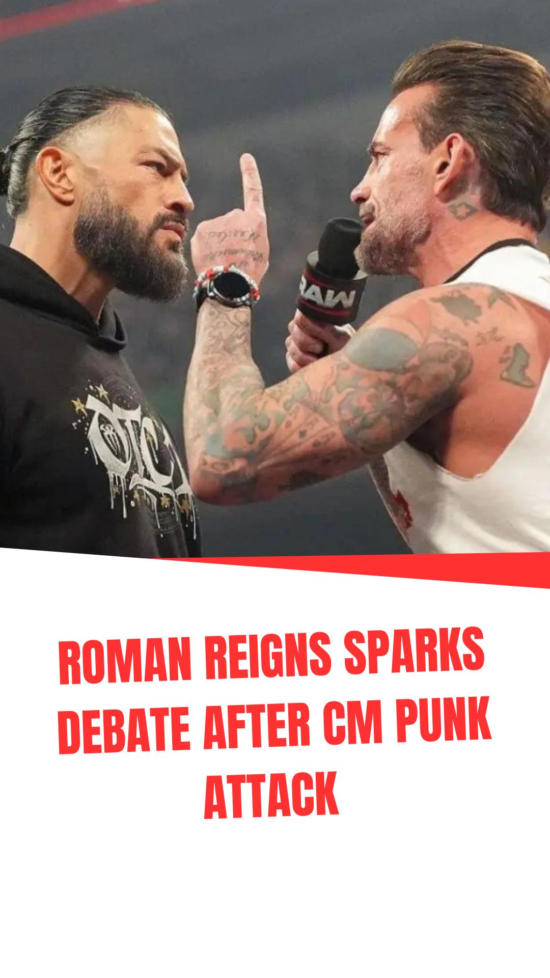 Roman Reigns sparks debate after CM Punk attack #RomanReigns #WWE # ...