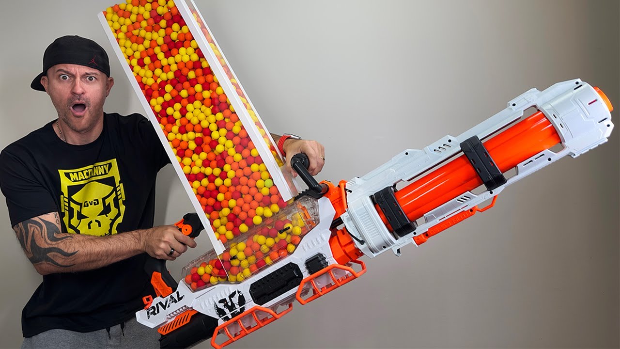 I built the ultimate Nerf Rival Prometheus: 2500 round King Prometheus ...
