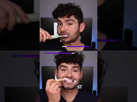 7,000 year old vs future ♻️ toothbrush battle - SURI sustainable sonic ...