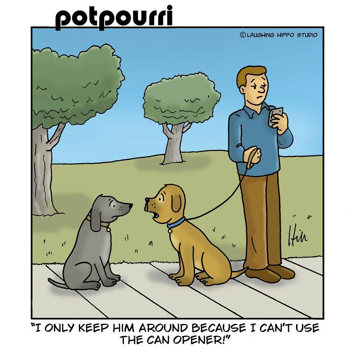 30 funny cartoons about dogs in absurd situations