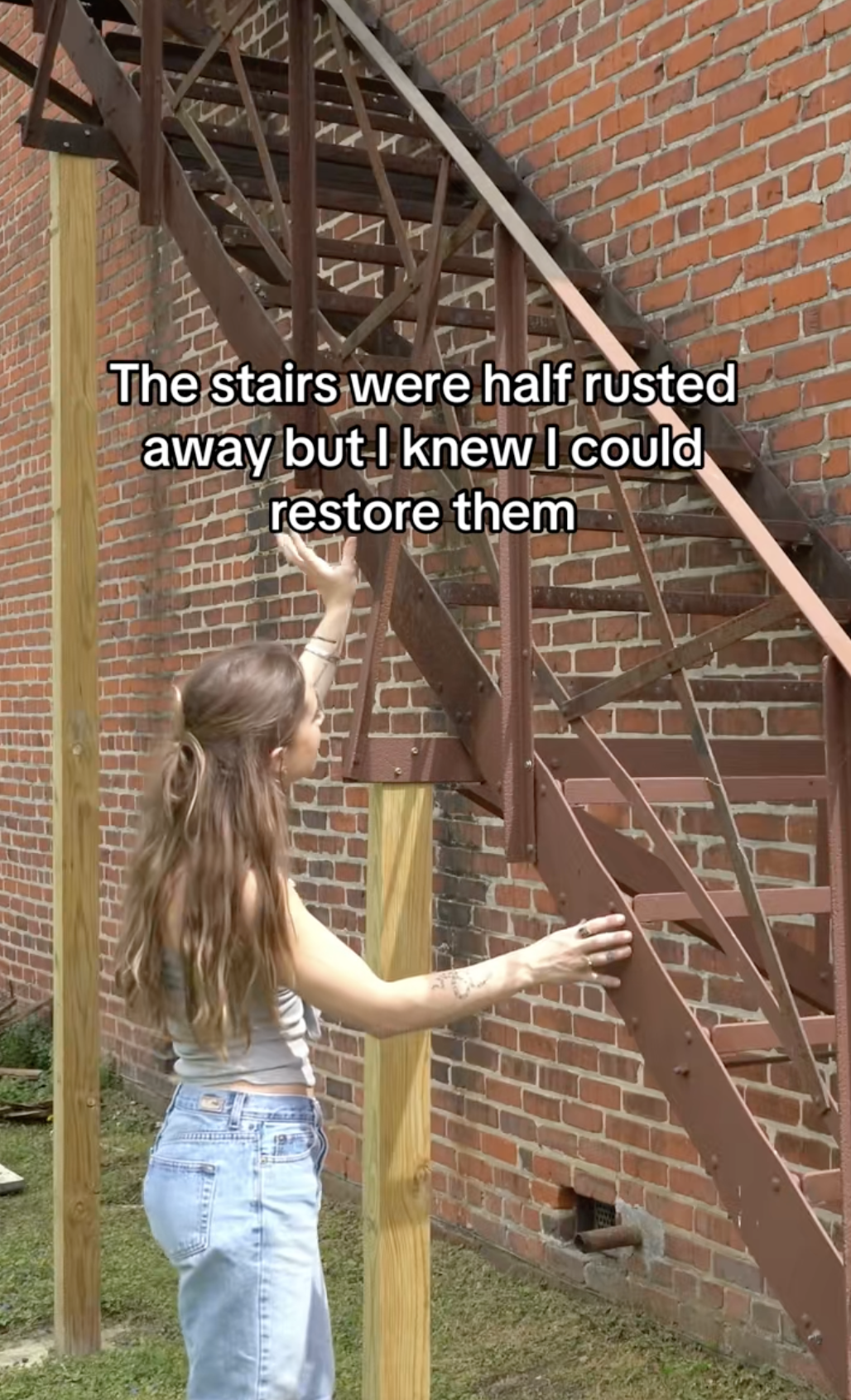 It took 3 days just to paint these stairs!