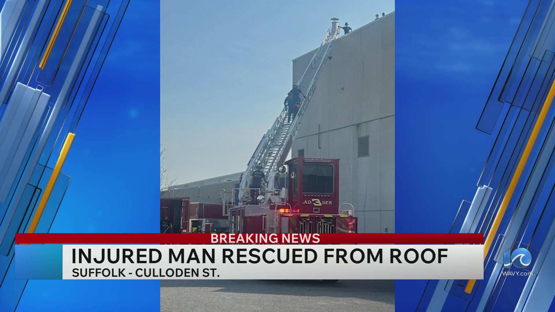 Man with life-threatening injuries rescued from Suffolk factory roof
