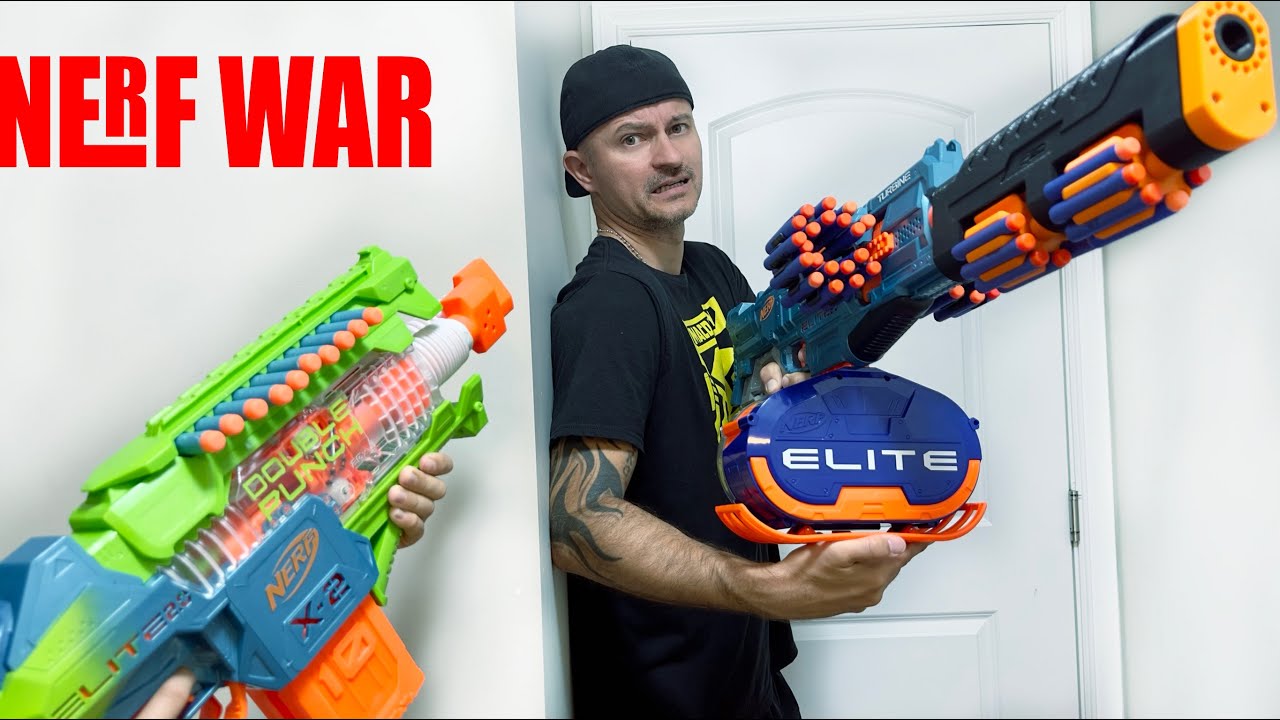 Epic father vs son Nerf battle: Ultimate cereal prank showdown!