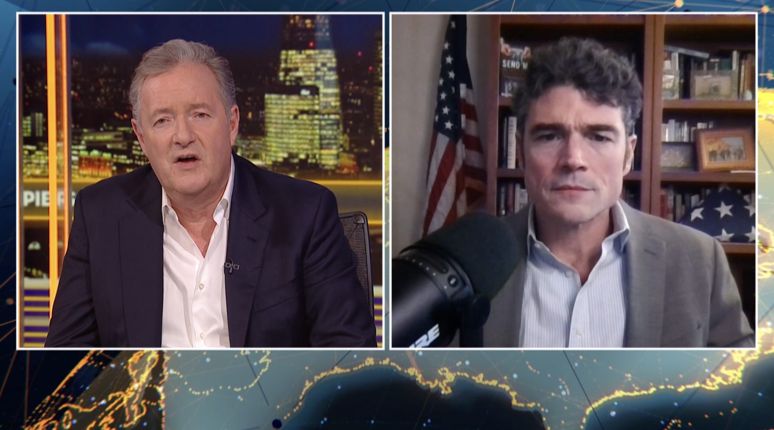 Piers Morgan asks Joe Kent for his response to Trump’s ‘nasty dig ...