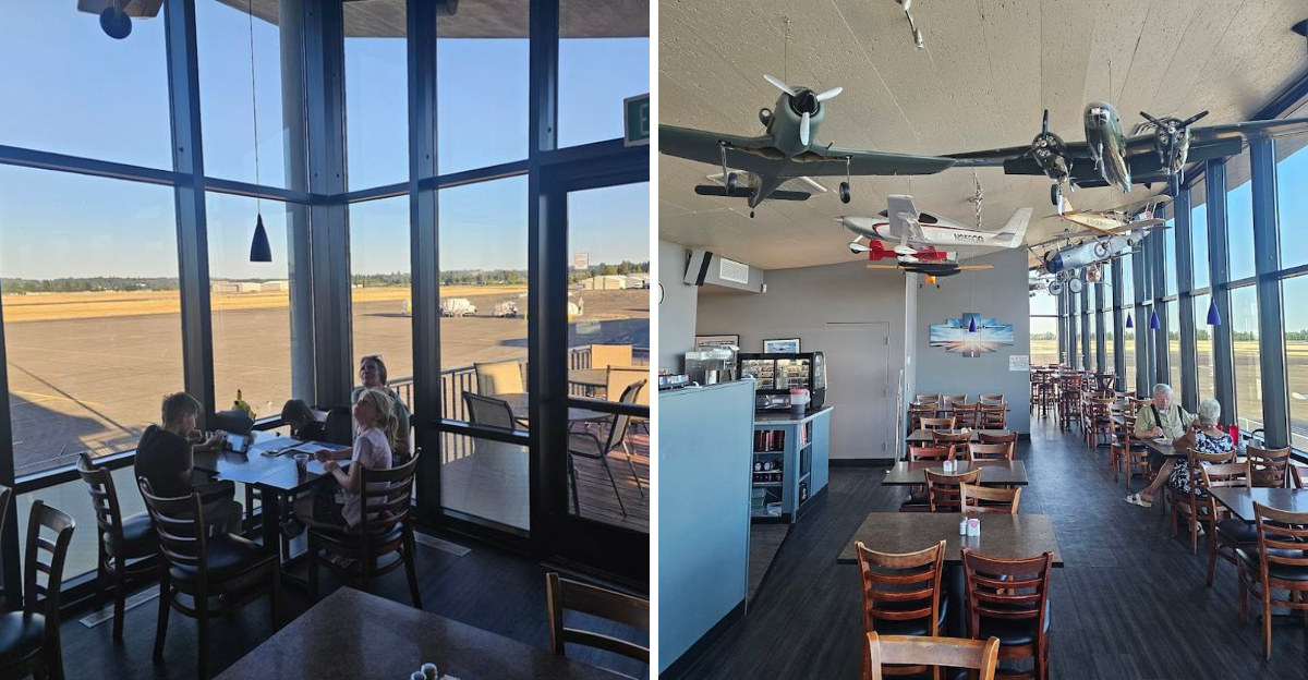 The Oregon airport diner where you can eat a $10 breakfast while small ...