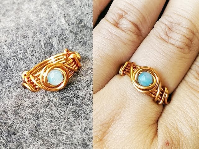 DIY wire-wrapped bead ring tutorial | Easy handmade jewelry step-by-step