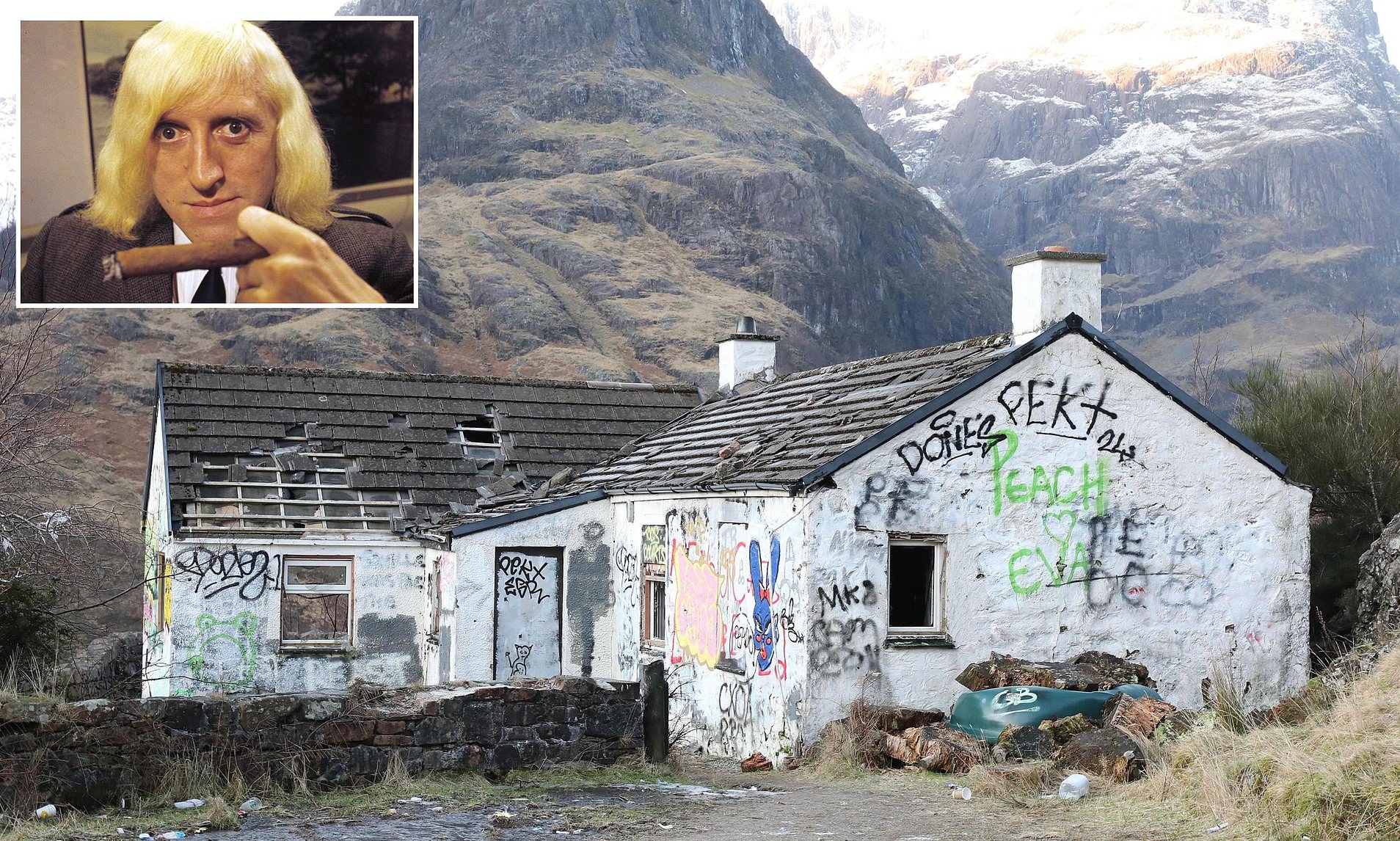 Jimmy Savile's Highlands 'eyesore' cottage is finally destroyed after ...