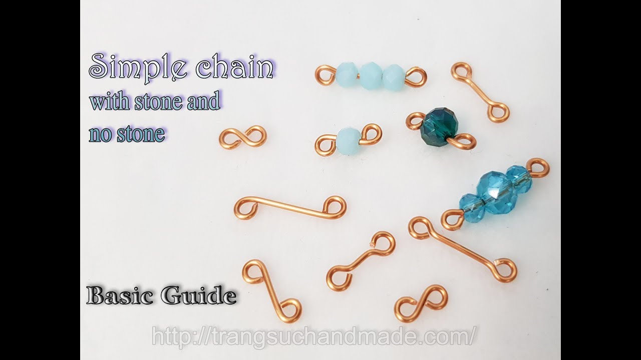 How to make simple chain with stone and no stone - basic guide 526