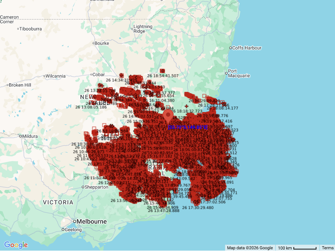 Severe weather lashing southeastern Australia as Tasman Sea low intensifies
