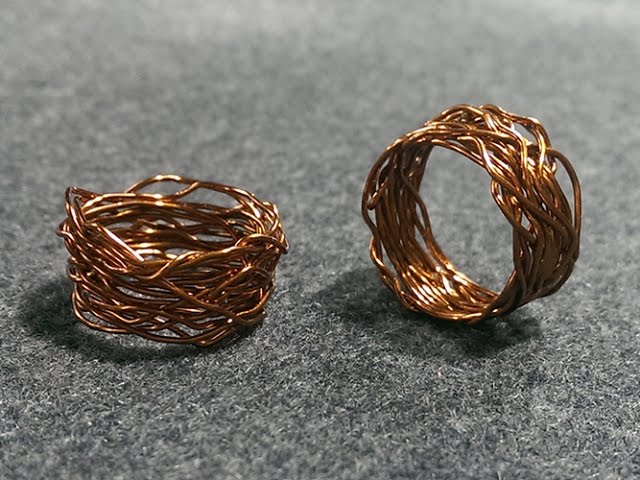Easy wire unisex ring - How to make wire jewelry 143
