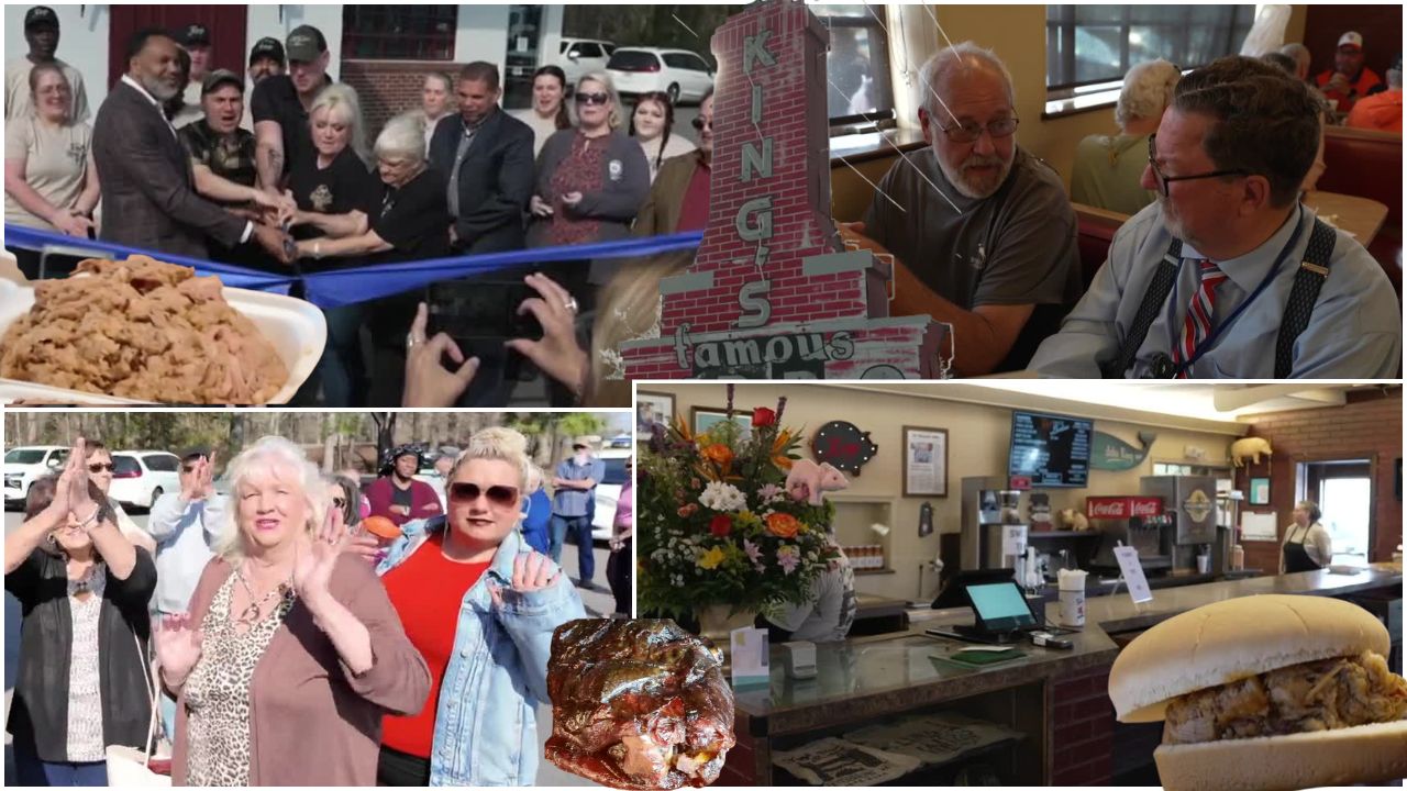 Crowds line up as King's Barbecue in Petersburg reopens after 3 years