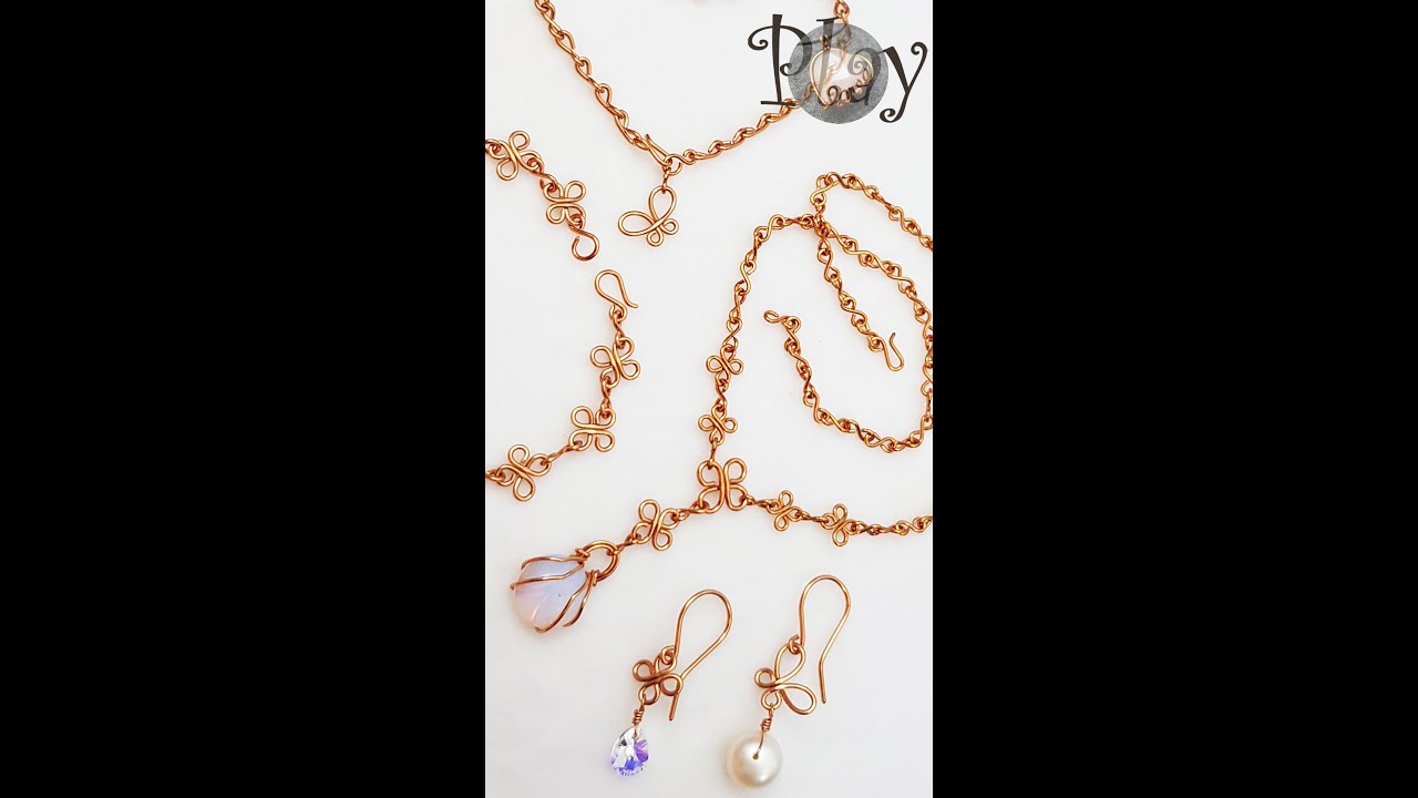 Play with wire | Lucky clover leaf | Butterfly | Simple chain ...