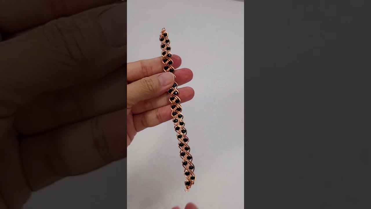 Making simple braid 3 wire bracelet | beautiful with flower clasp ...