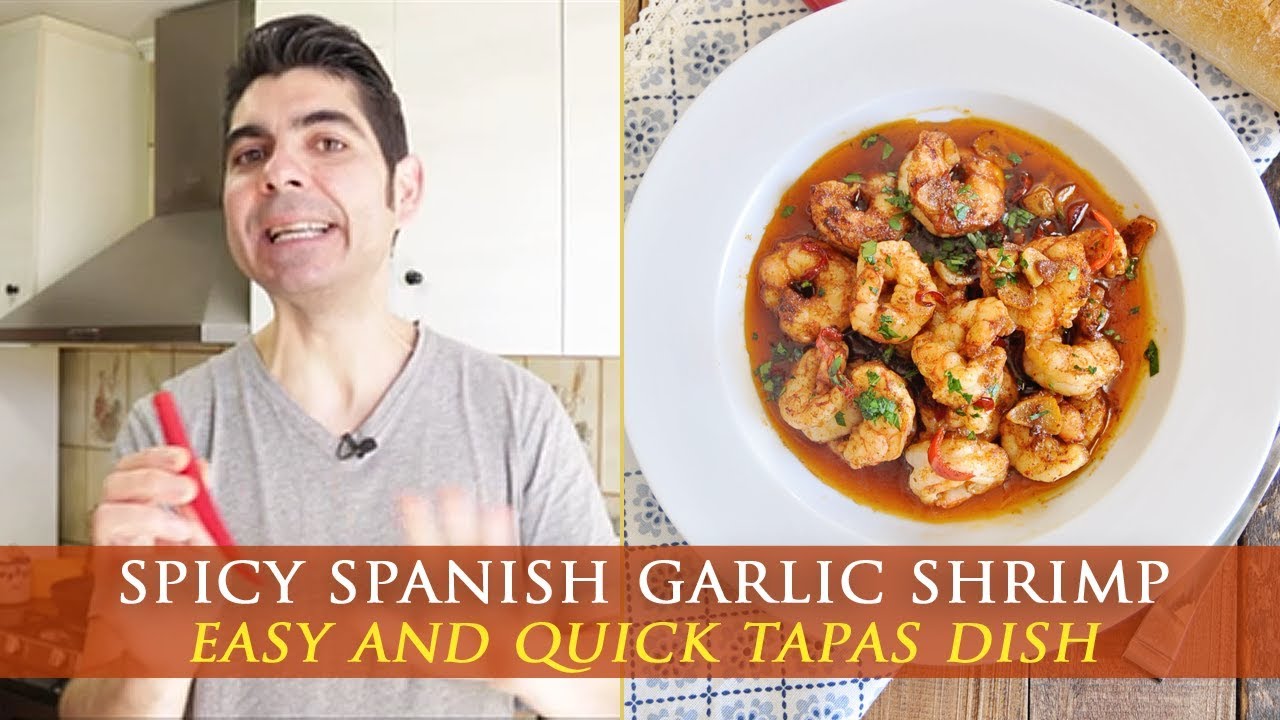 Spicy Spanish garlic shrimp recipe: Gambas al pil pil made easy